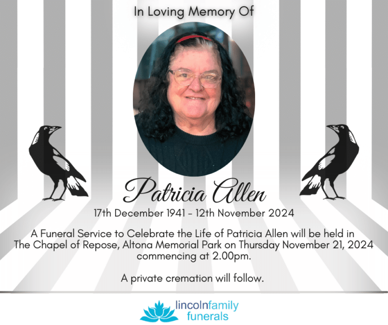 Patricia Allen - Lincoln Family Funerals